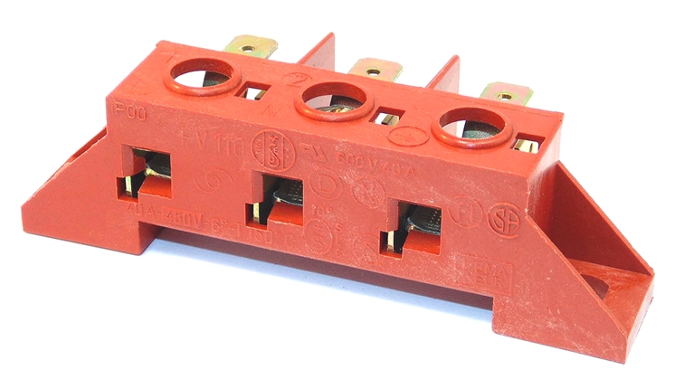 3 Way 22-8 Awg Non-Fused Terminal Block 450V - automotiveconnectors.com