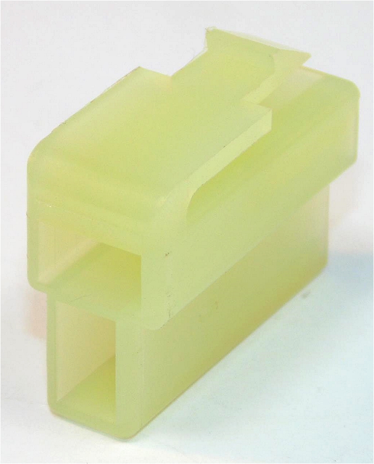 TE Connectivity 2 Way FASTIN-FASTON 250 Female Natural - automotiveconnectors.com