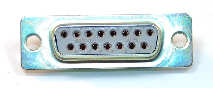 15 Way Panel Mount D-sub Connector Socket - automotiveconnectors.com