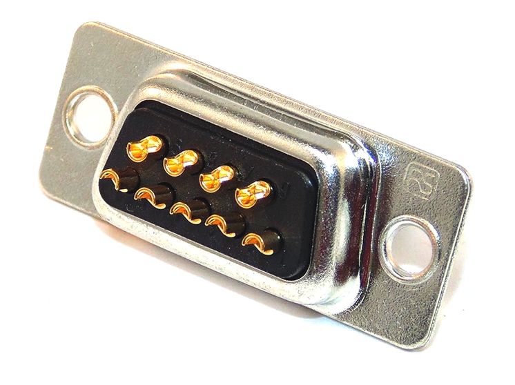 9 Way Panel Mount D-sub Connector Socket Female - automotiveconnectors.com