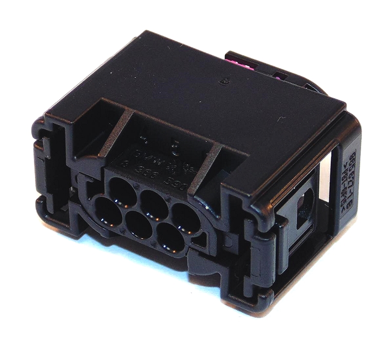 6 Way TE Connectivity MQS Female Black/Pink - automotiveconnectors.com
