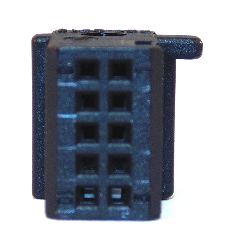 10 Way TE Connectivity MQS Black Cover Cable Exit ...