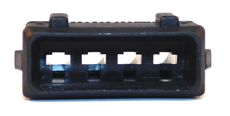 4 Way VW Black Flat Connector Housing - automotiveconnectors.com