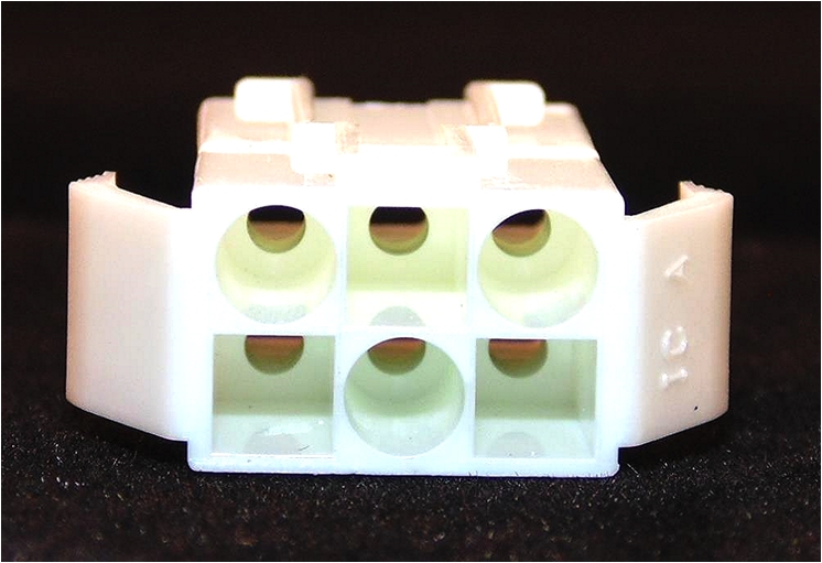 6 Way JST EL Connector Male White - automotiveconnectors.com