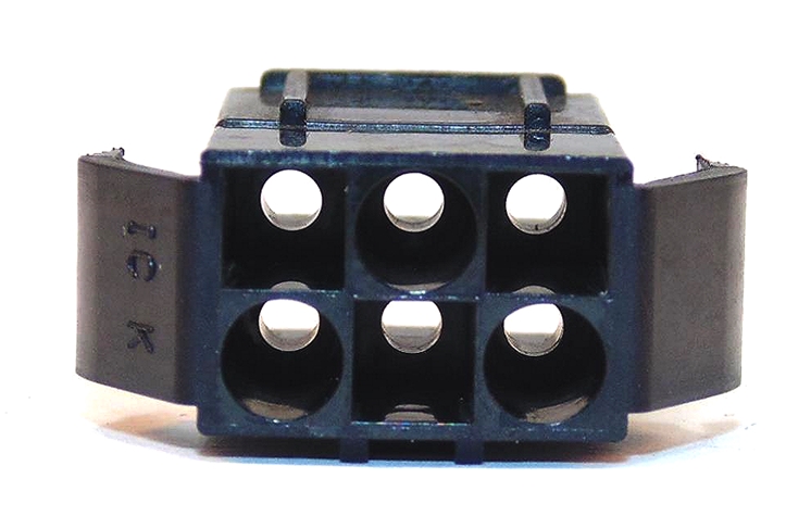 6 Way JST EL Connector Male Black - automotiveconnectors.com