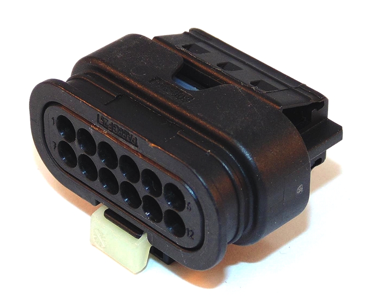 Hirschmann 12 Way 1.2 SealStar FB connector Female Black/ Black Key way ...