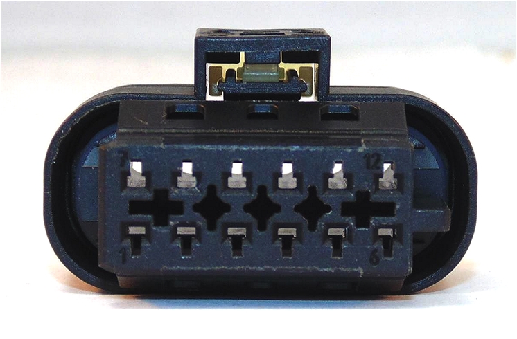 Hirschmann 12 Way 1.2 SealStar FB connector Female Black/ Black Key way ...