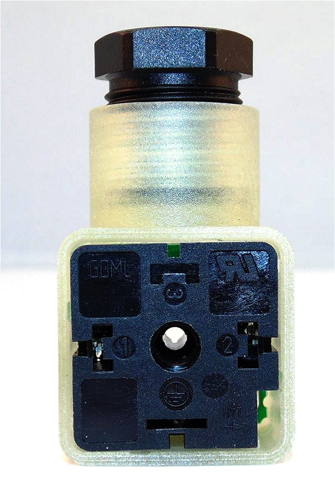 2+PE Hirschmann GDML 2011 LED 24 VR YE Transparent 6.3/4.8mm DIN ...