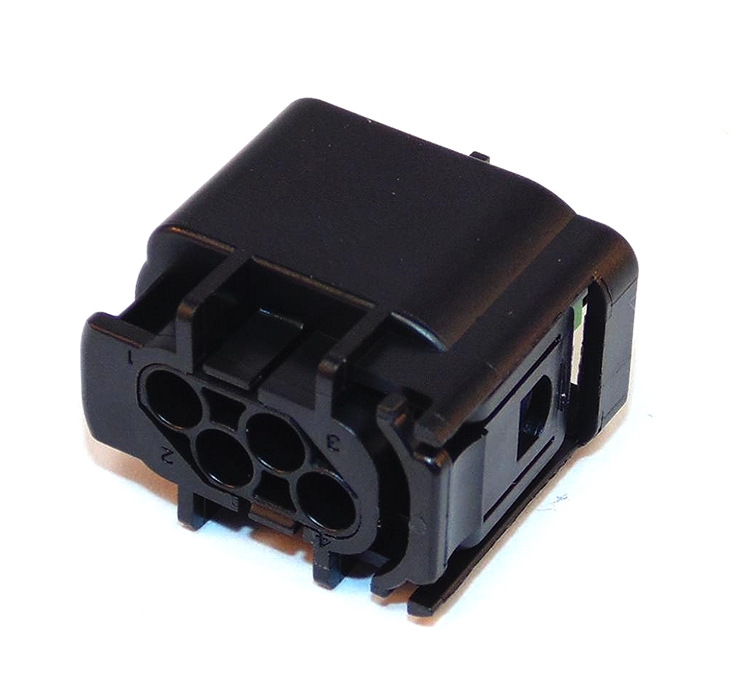 4 Way TE Connectivity MQS Female 0.63mm Black Code A ...
