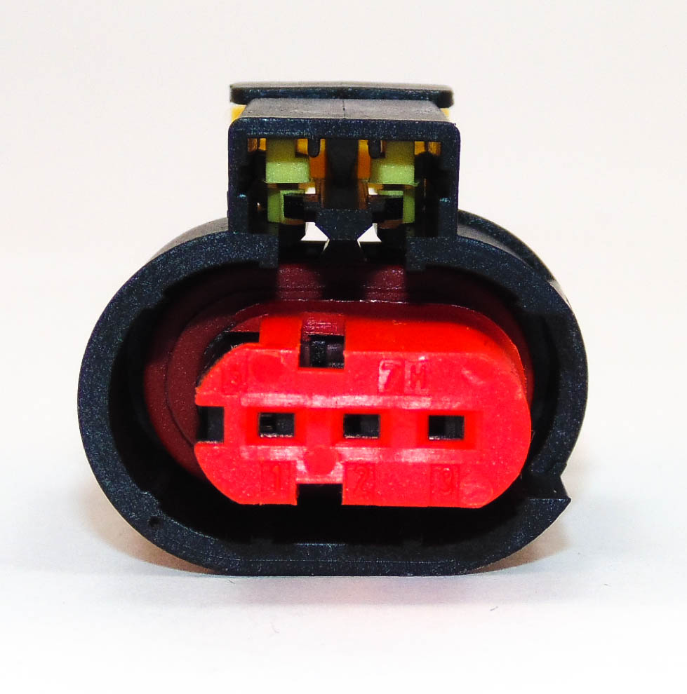 3 Way TE Connectivity AMP MCP 1.5K Female Black - automotiveconnectors.com