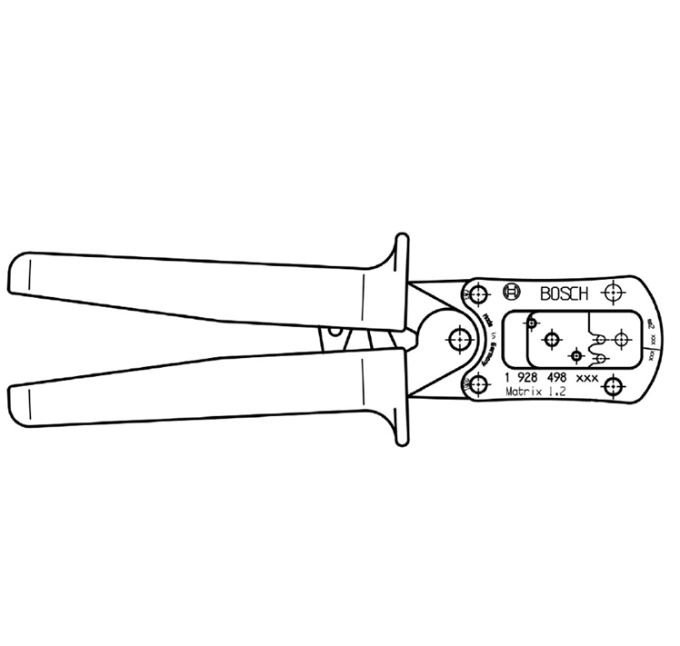 Bosch Matrix 1.2 Crimping Plier 0.35-0.5mm² - automotiveconnectors.com