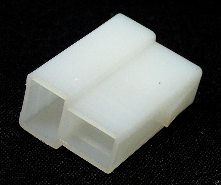 2 Way TE Connectivity AMP 250 T-Type White Female - automotiveconnectors.com