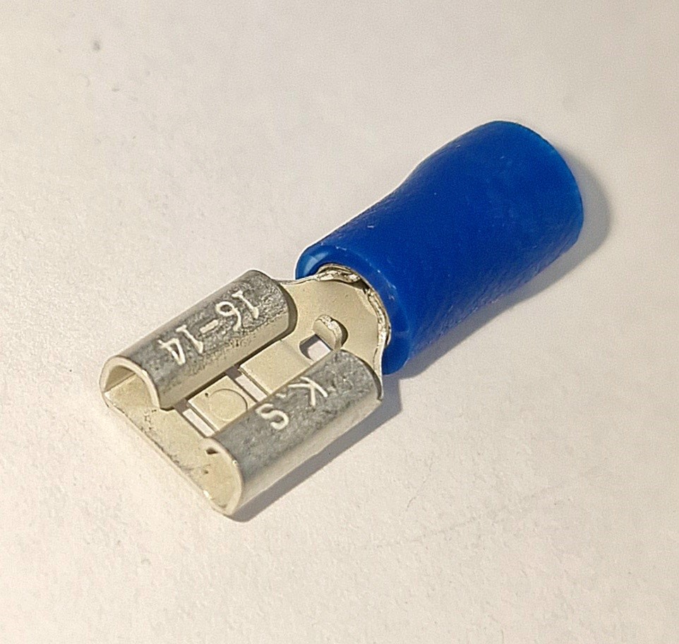 Bosch Insulated 6.3mm Blade Receptacle Female Blue 1.5-2.5mm² ...