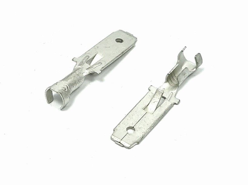 Bosch 6.3mm Male non-insulated Blade Terminal with Locking Lance 1.0 -1 ...