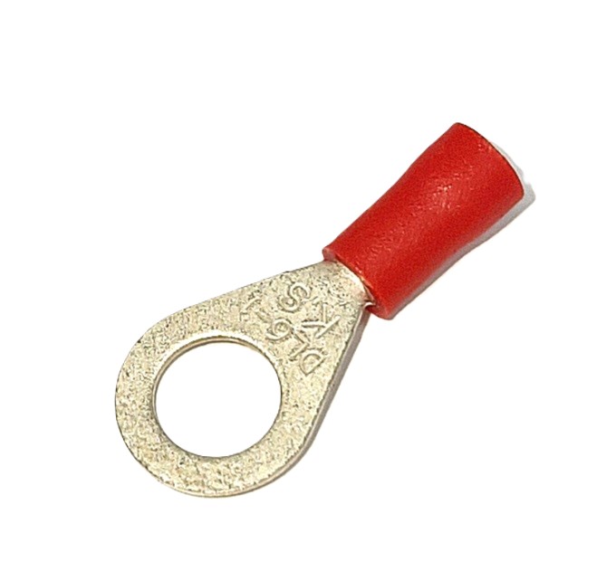 Bosch M6 Insulated Ring Terminal Red 0.5-1.0mm² - automotiveconnectors.com