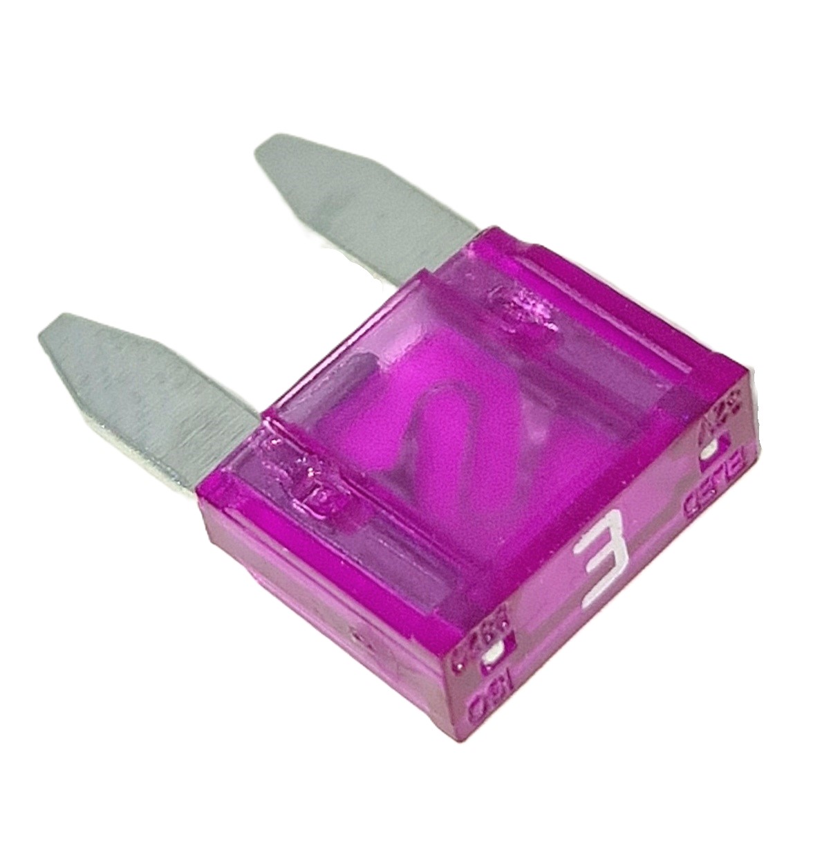 Bosch MIni Flat Connection Fuse 3A Violet - automotiveconnectors.com